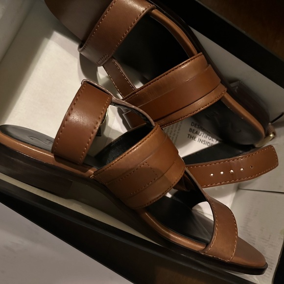 27 EDIT | Shoes | 27 Edit 0 Real Leather Gladiator Sandals In Chestnut ...